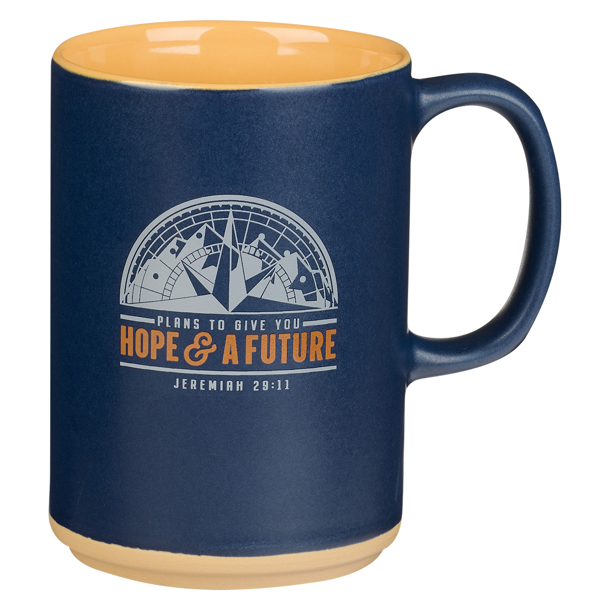 Navy Ceramic Mug - Future Jeremiah 29:11 - Giftalot