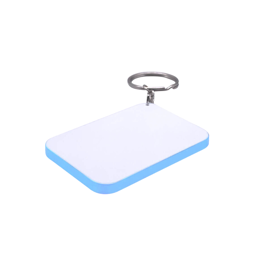 Polymer Keyring - Light Blue - Giftalot